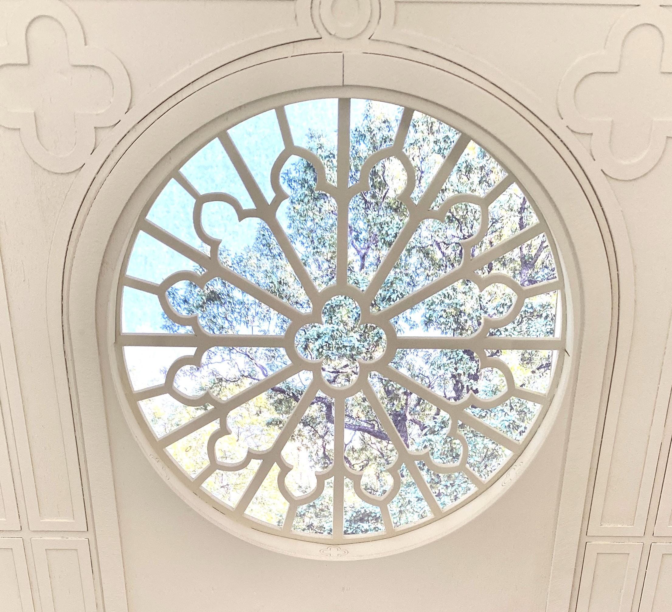 Fantasy Round- or Cathedral Rosette Window (only Window & Frames) as 1/ ...