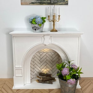 Miniature Open Fireplace Mantelpiece – 1-12 Scale - 1-6 Scale - DIY Kit ...