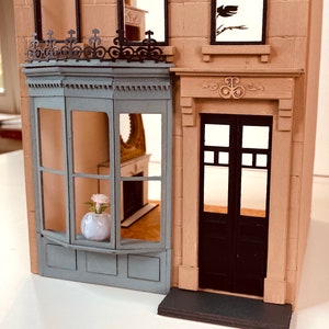 1:24 Scale Brownstone Townhouse KIT --- Book Nook Diorama Room Box - Etsy