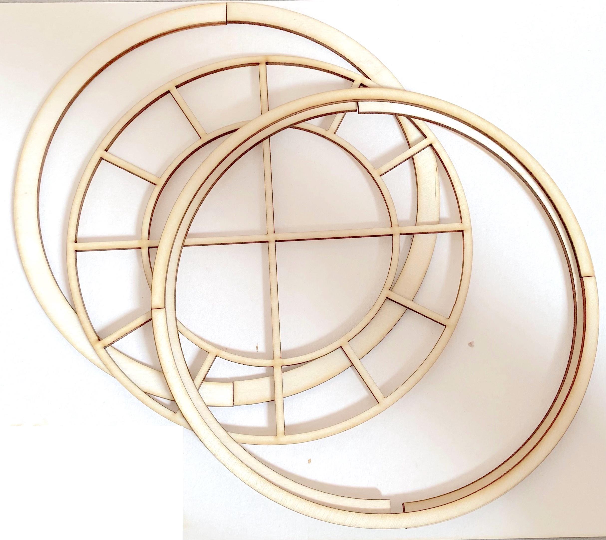 Fantasy Round- or Cathedral Rosette Window (only Window & Frames) as 1/ ...