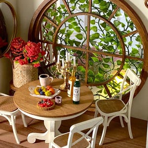 Fantasy Round Window for Your Diorama Project (only Window & Frames) as ...