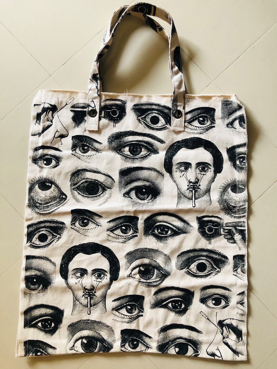 Medical Eyes Collage Super Jumbo Gothic Canvas Tote Bag - Etsy