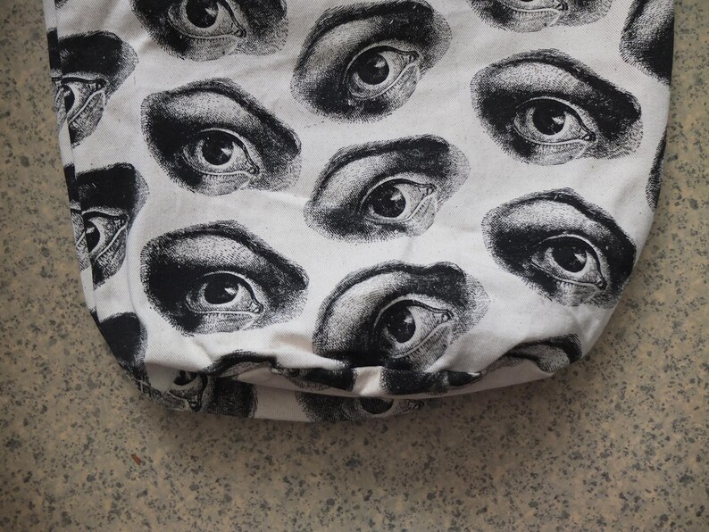EYES Human Pattern Jumbo Tote Bag MADE to ORDER Double-sided | Etsy