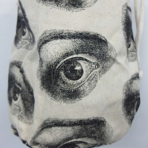 Eye Human Eyes Pattern Pop Art Deco Print, Handbag Canvas Tote CAN BAG ...