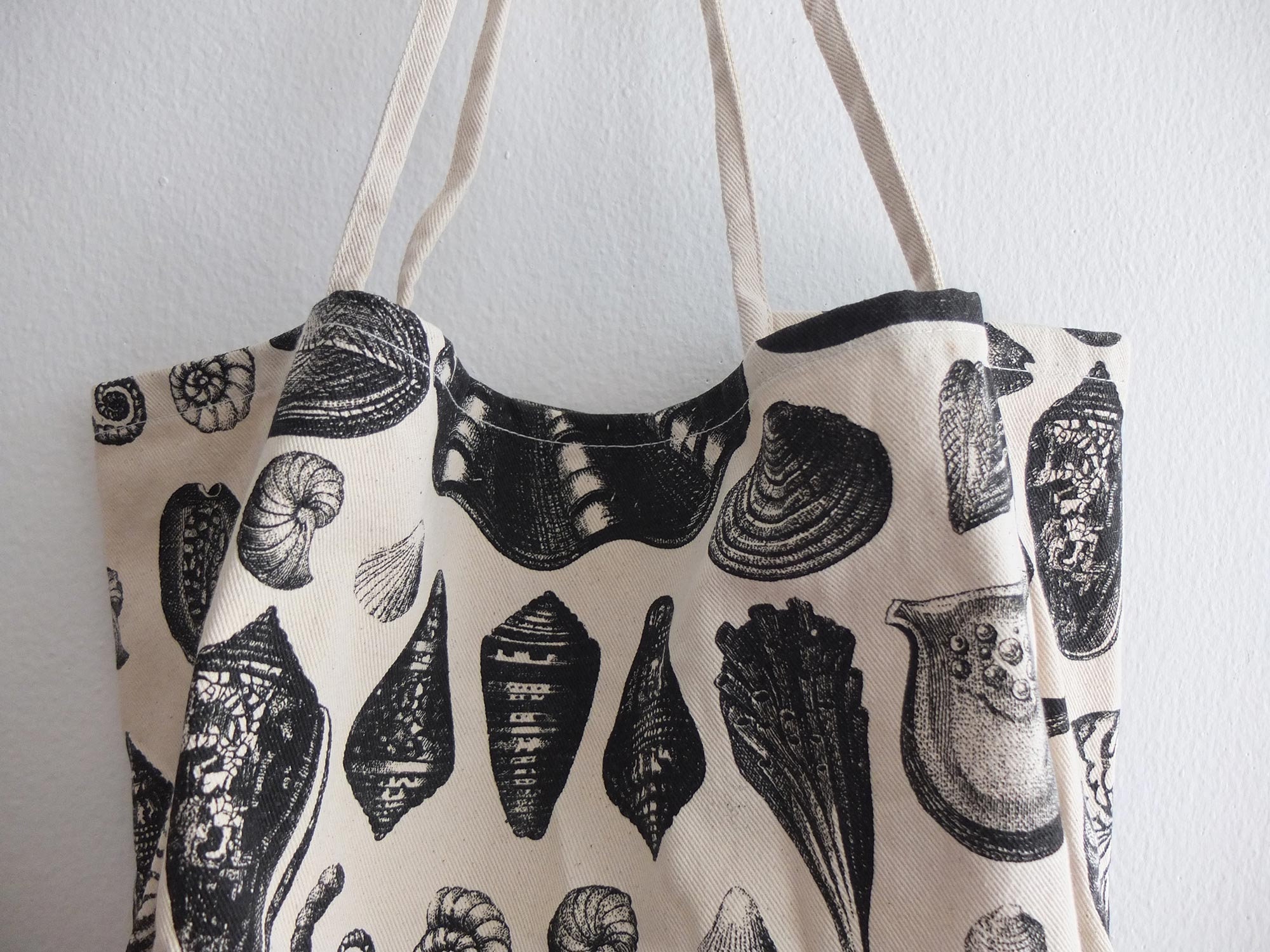 Sea Shells Basket Tote Bag MADE TO ORDER Double-sided - Etsy UK