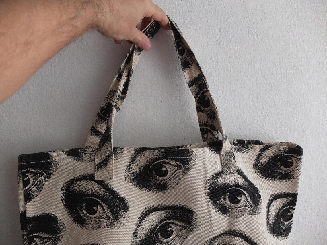 EYES Human Pattern Jumbo Tote Bag MADE to ORDER Double-sided | Etsy
