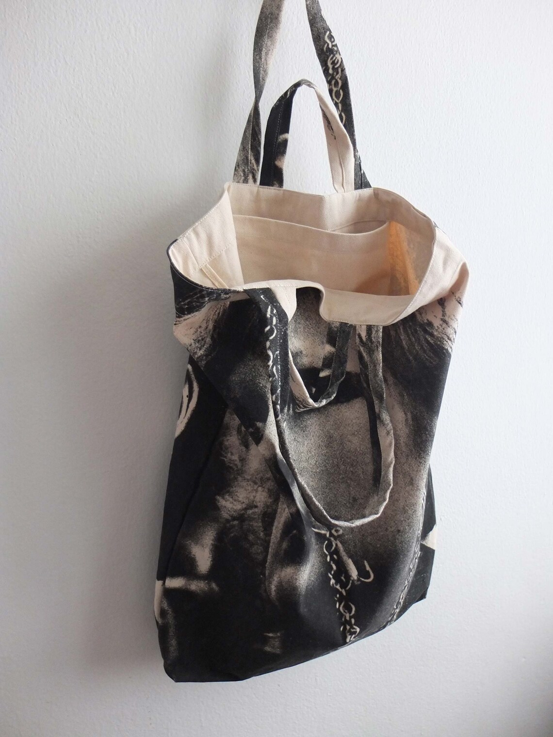 Punk Rock Canvas, Jumbo Tote Bag - Etsy