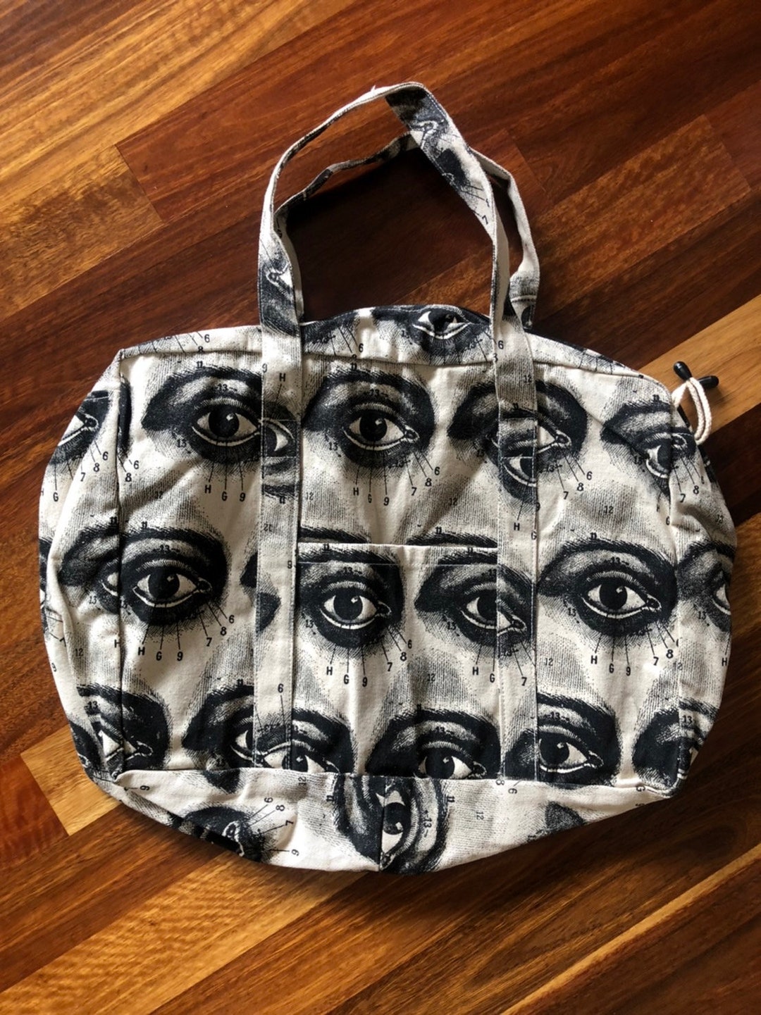 EYE Human Eyeball Canvas Tote Duffle Small Luggage Perfect Carry on Bag ...