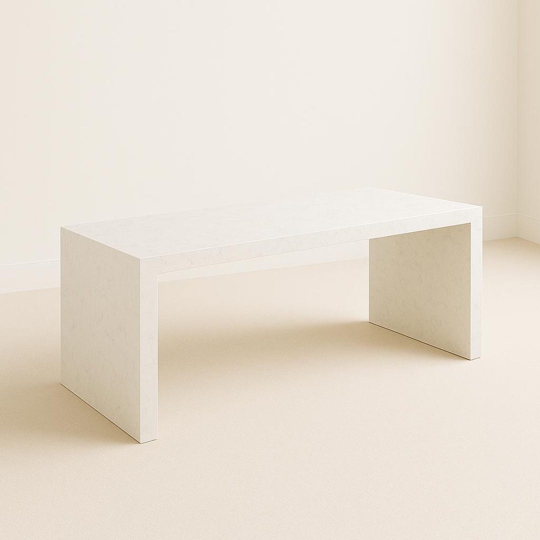 Waterfall Dining Table - Torquay™ Cambria Stone - Etsy