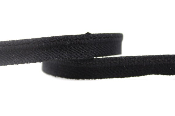 1.60 EUR / Meter Elastic Piping Uni Black - Etsy