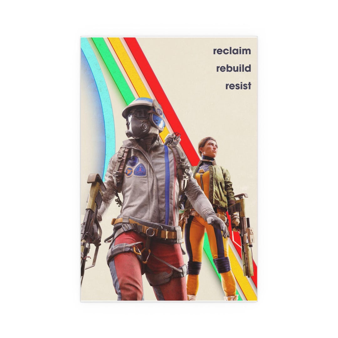 Arc Raiders - Reclaim Rebuild Resist Poster (ships to UK and US) - Etsy