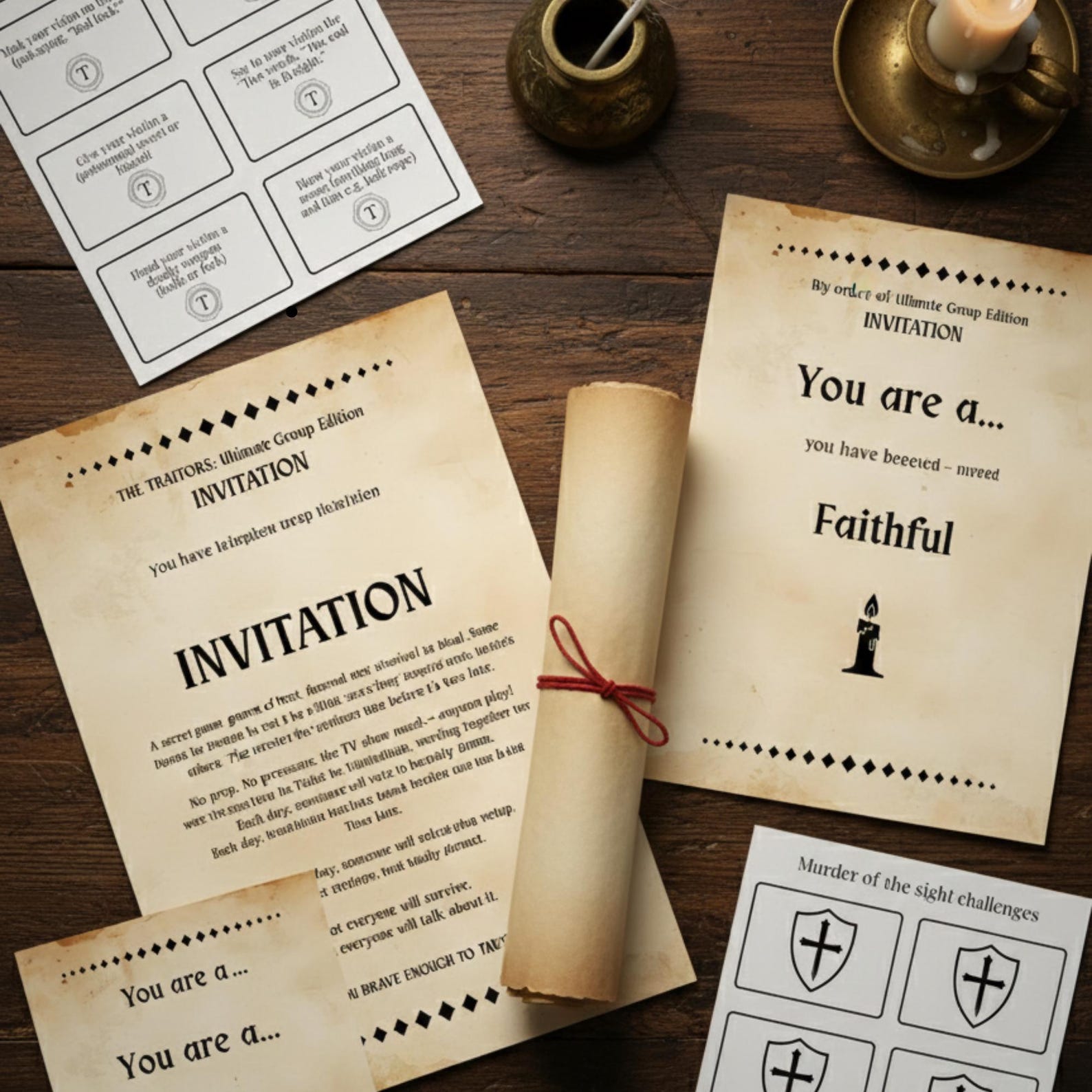 Host Your Own Traitors Style Game at Work - Etsy