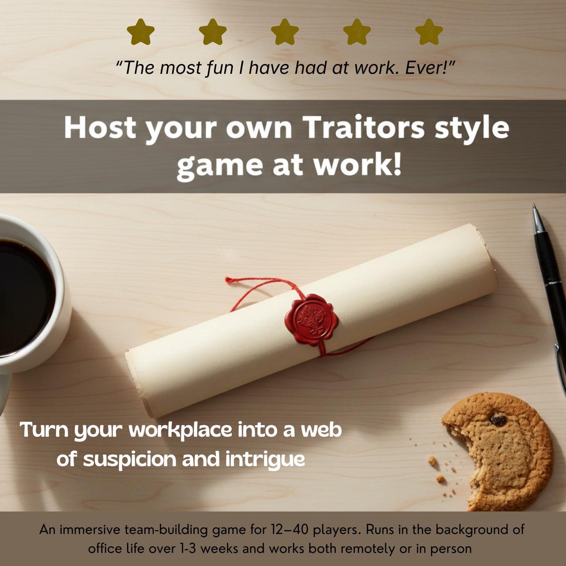 Host Your Own Traitors Style Game at Work - Etsy