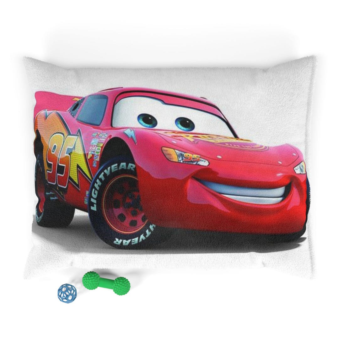 Lightning Mcqueen Pet Bed, Cozy Dog Cushion, Cat Bed, Cartoon Pet ...