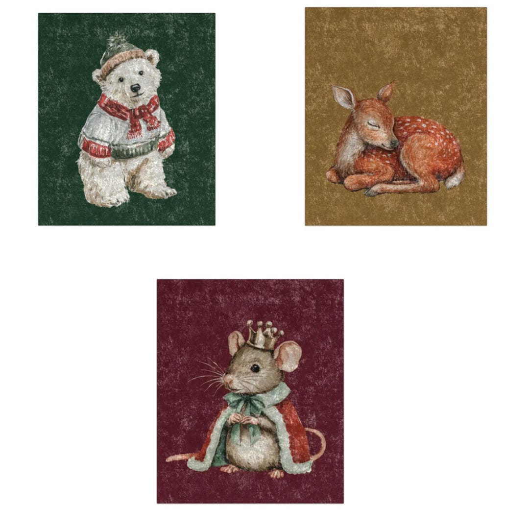 Royal Forest Friends Winter Trio – Mouse King, Sleeping Fawn & Cozy ...