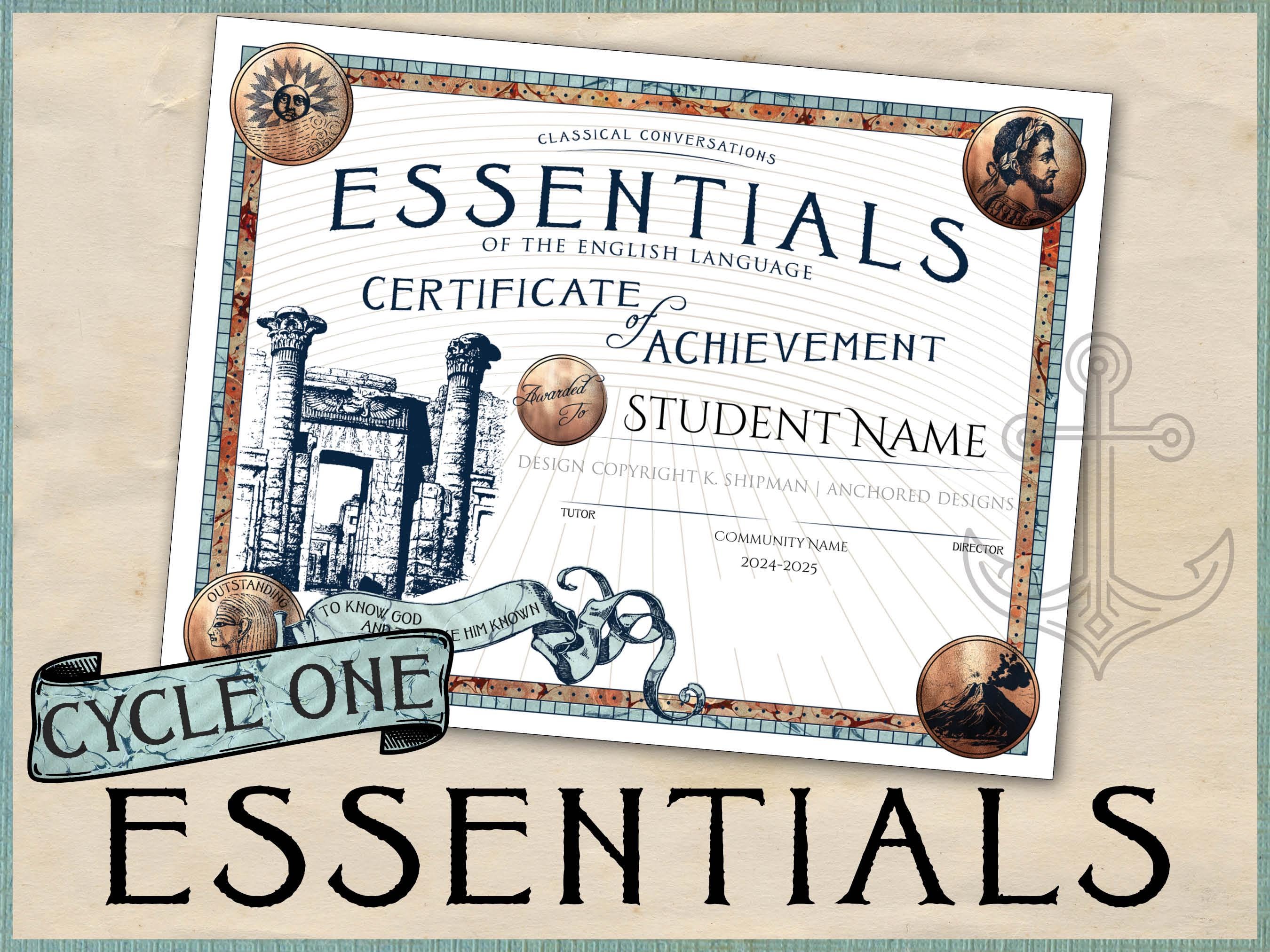 CC Cycle 1 EOY Certificate Pack | Classical Conversations | End of Year ...