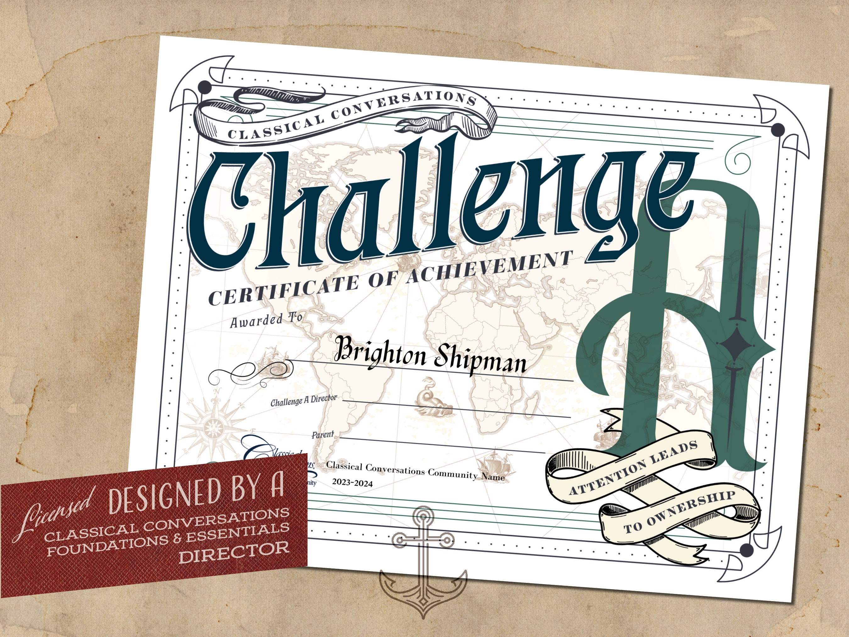 CC Challenge A End of Year Certificates of Achievement - Etsy