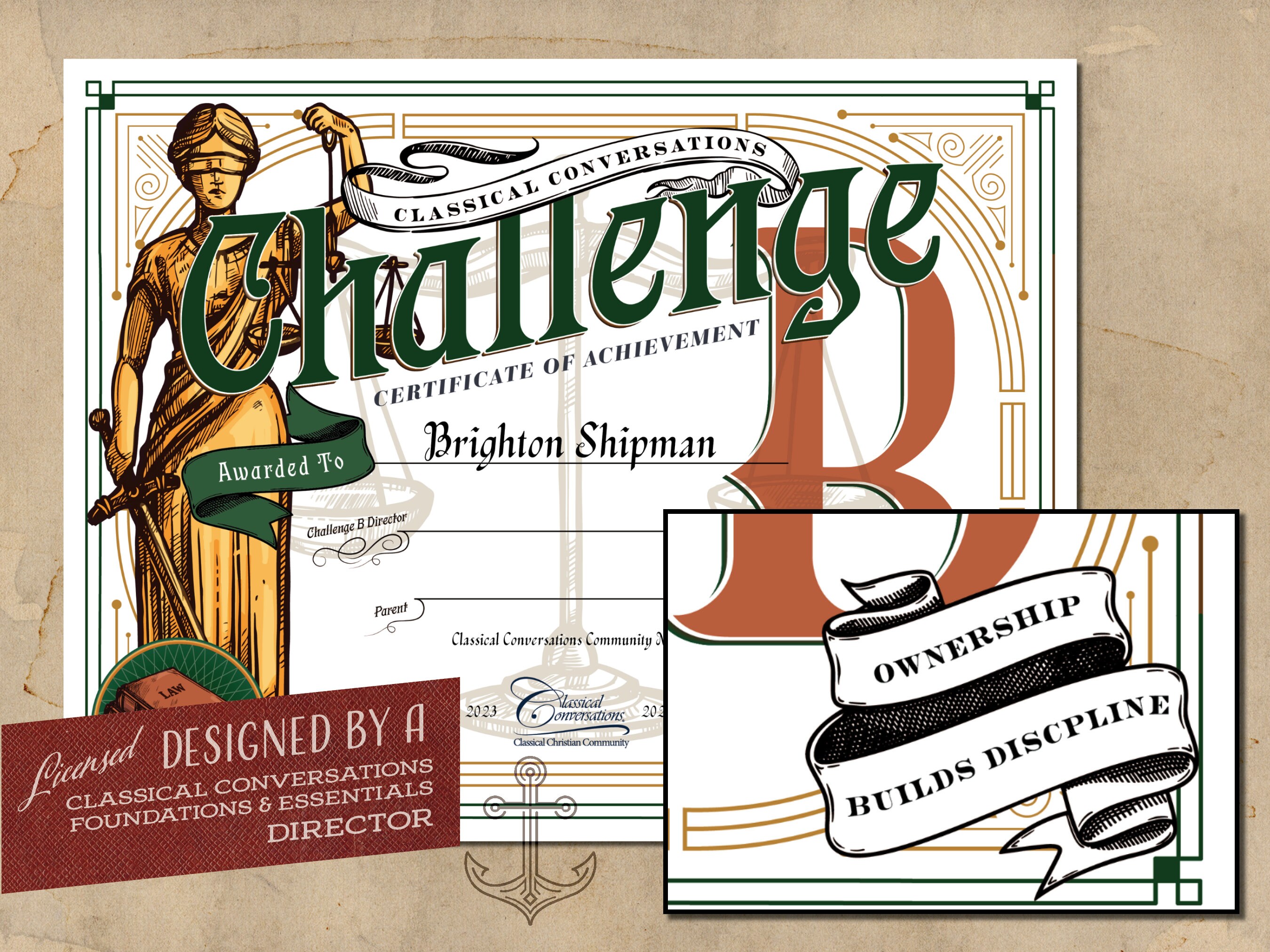 CC Challenge B End of Year Certificates of Achievement - Etsy