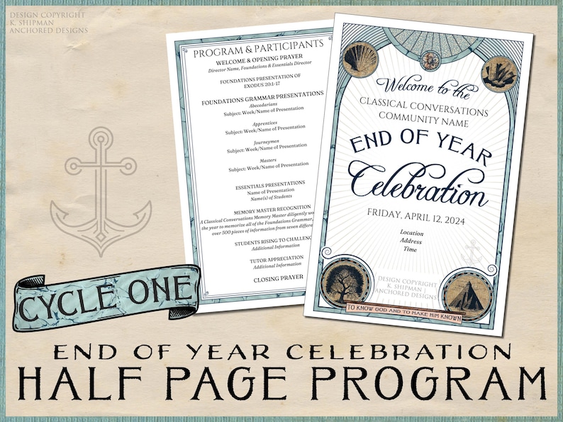 CC Cycle 1 End of Year Celebration Invitation & Program (digital ...