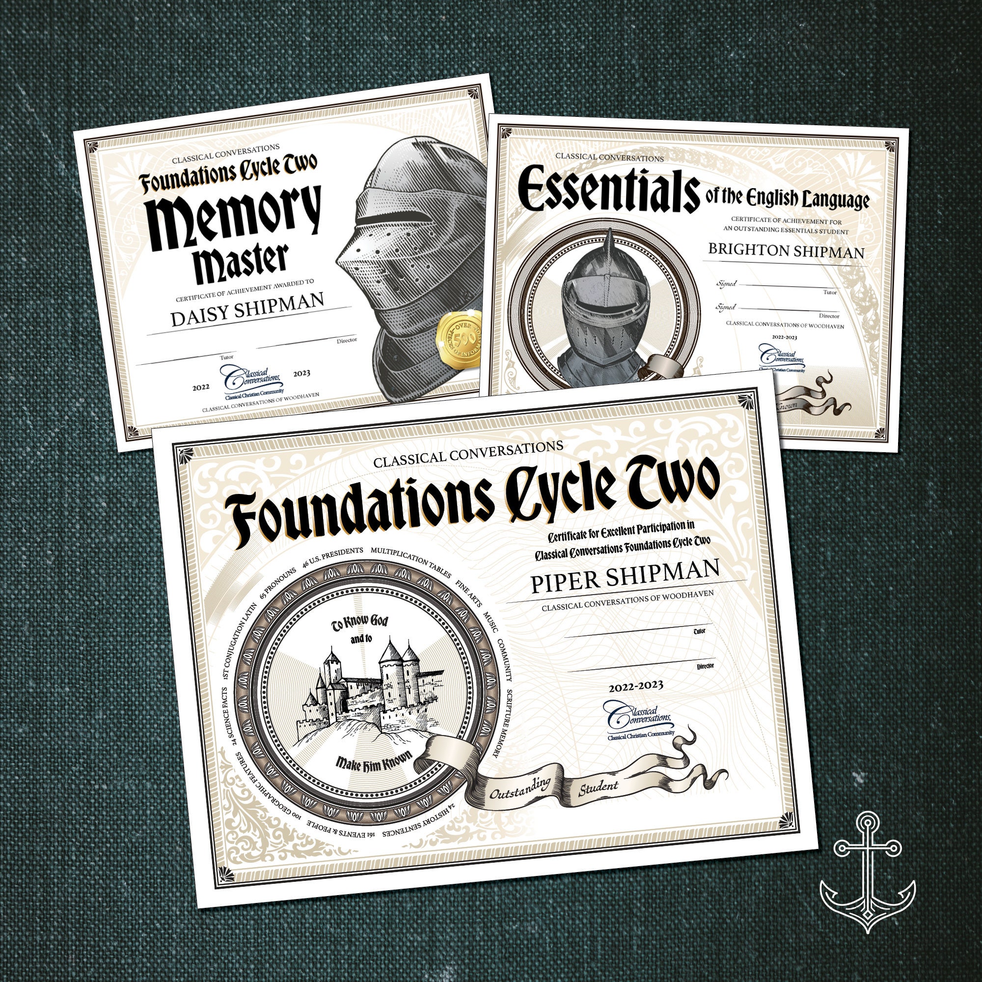 CC Cycle 2 EOY Certificate Pack - Etsy