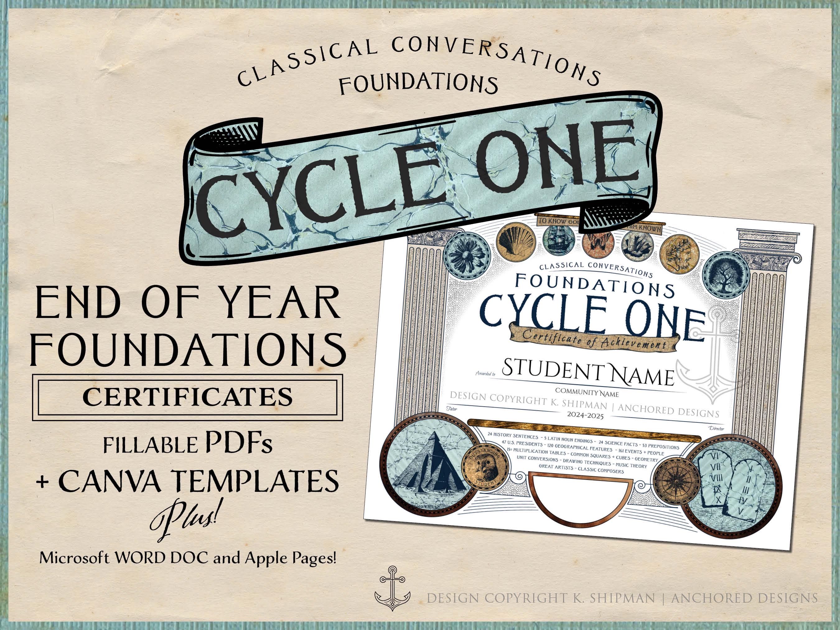 CC Cycle 1 Foundations Certificate | End of Year Celebration (digital ...