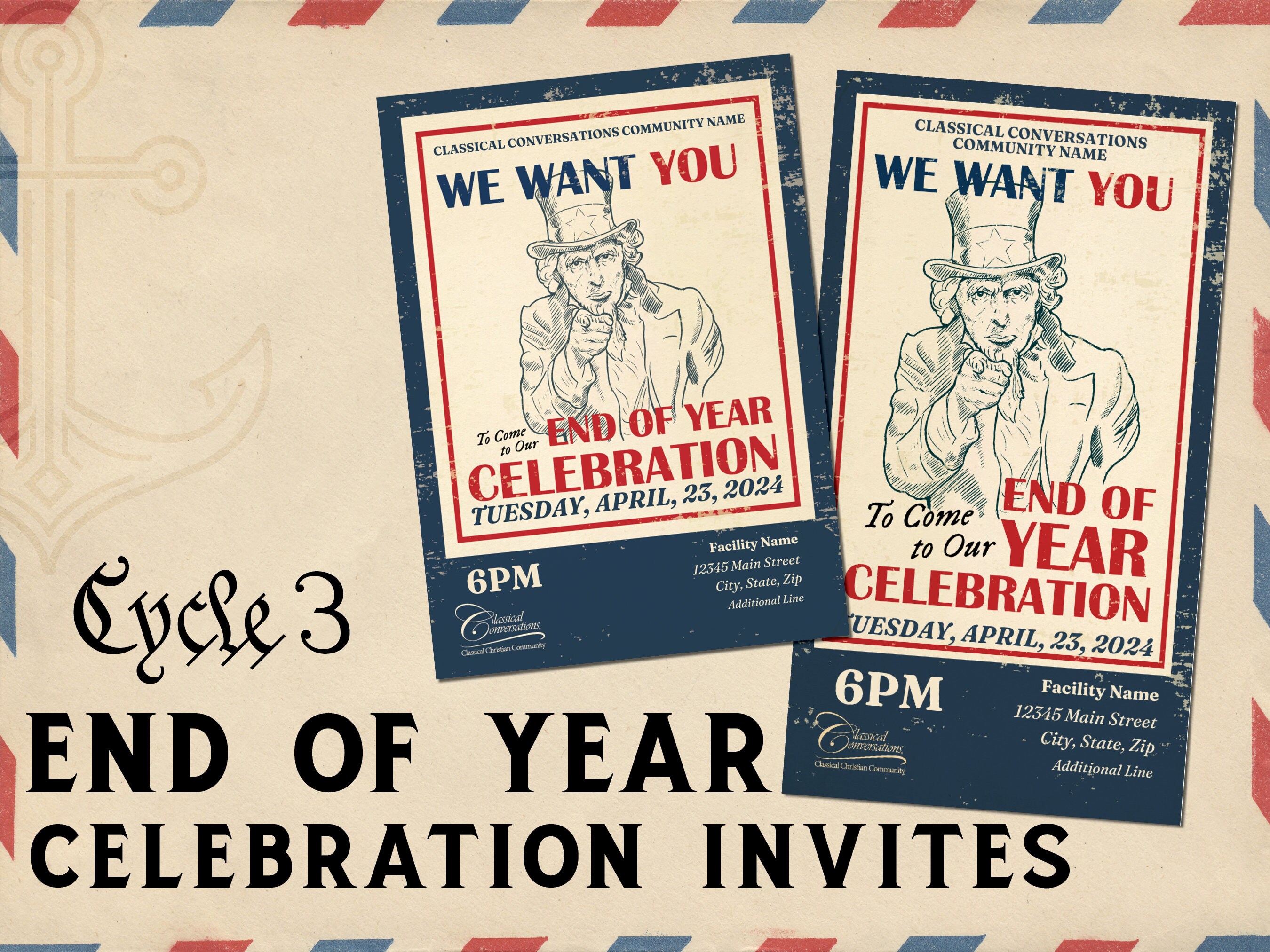 CC Cycle 3 EOY Celebration Program and Invitation Pack - Etsy