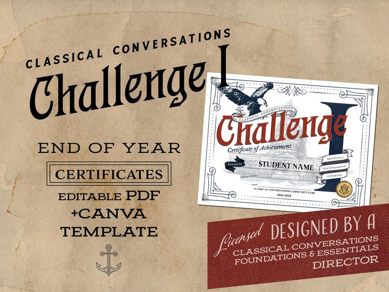 CC Challenge I End of Year Certificates of Achievement | CC Challenge 1 ...