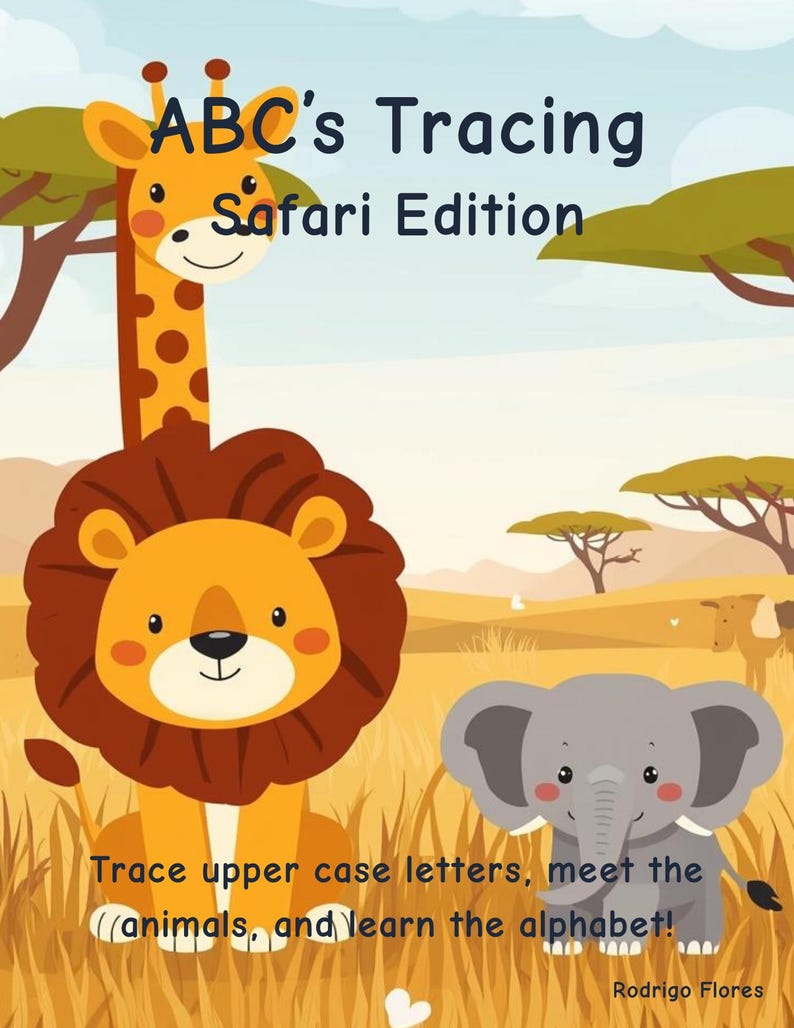 Safari Alphabet Tracing Worksheets | Preschool Printables | Kids ...