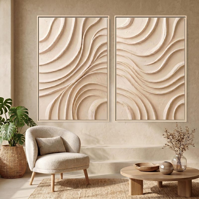 Wall Decor Modern Plaster - Etsy