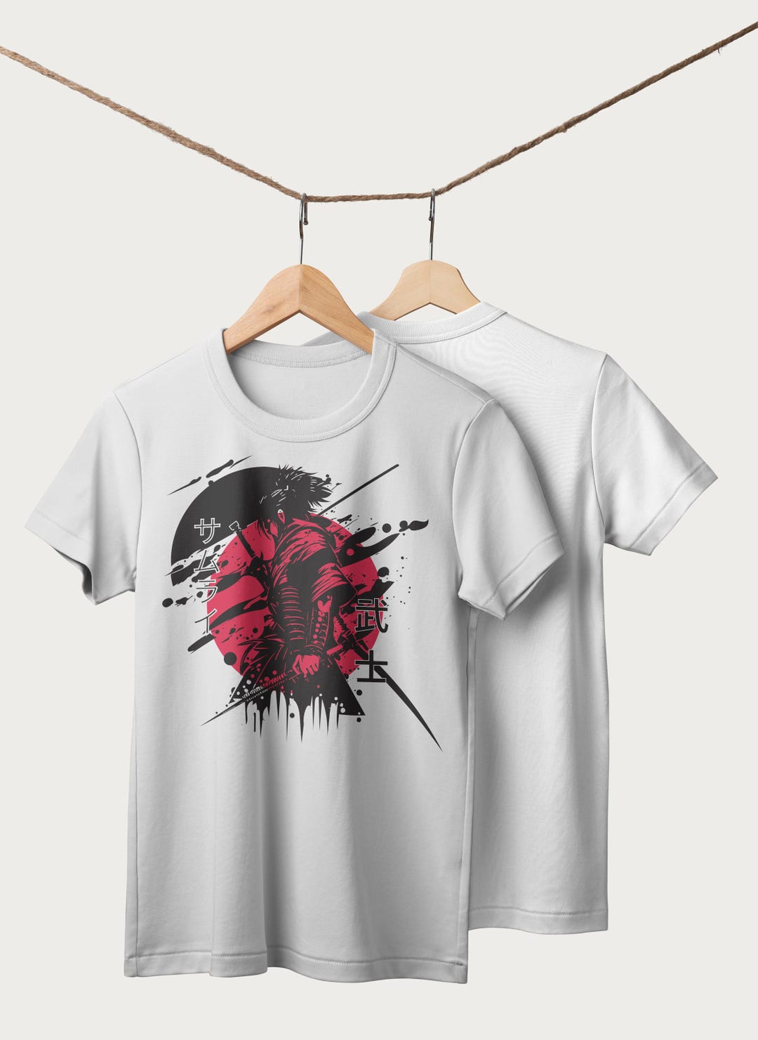 Bushido Warrior Art PNG, Rising Sun T-shirt Design - Etsy