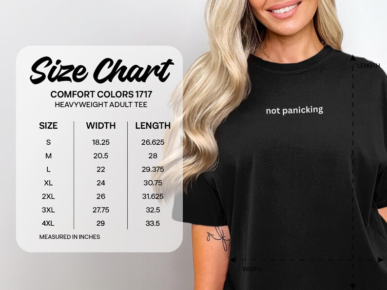 Comfort Colors® Not Panicking T Shirt, Funny Sarcastic Tee, Introvert ...