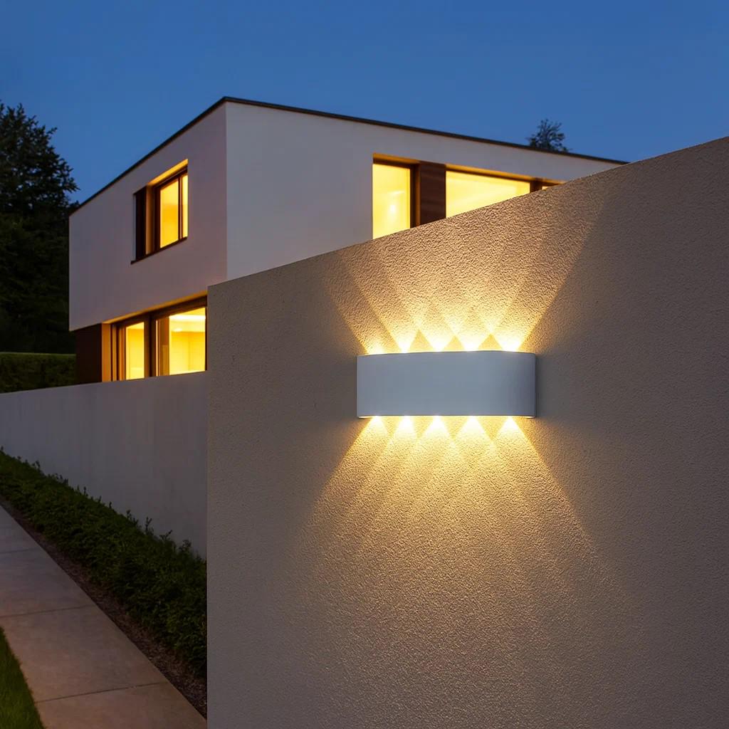 Modern LED Wall Sconce Light | up Down Waterproof Lamp | Indoor Outdoor ...