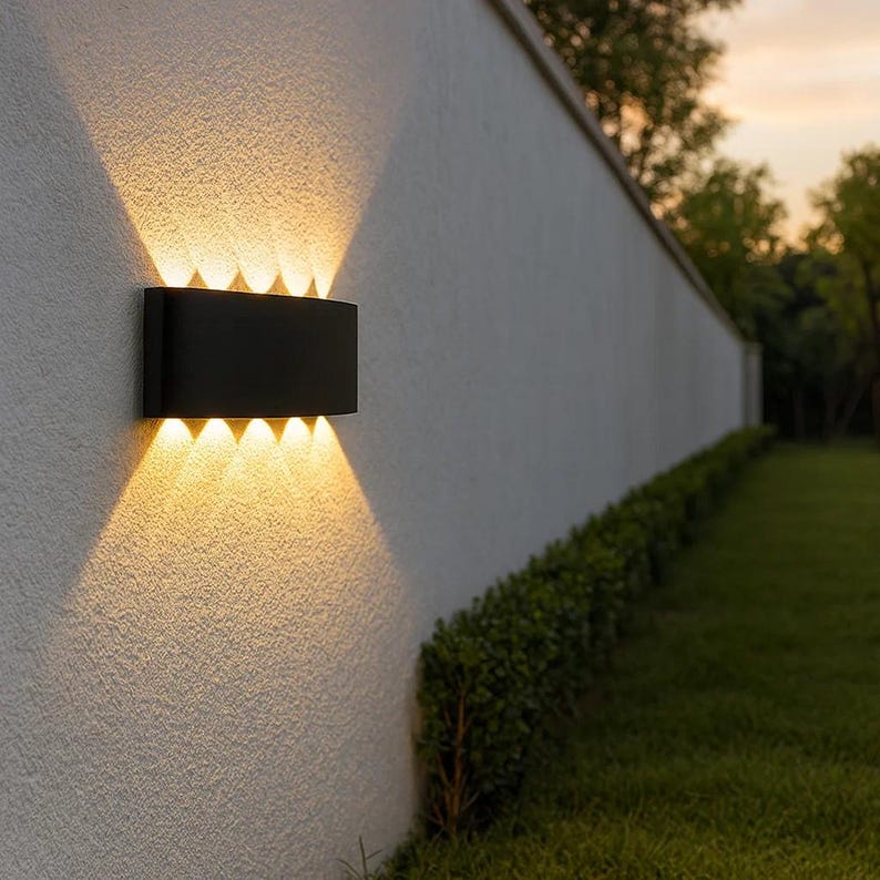 Modern LED Wall Sconce Light | up Down Waterproof Lamp | Indoor Outdoor ...
