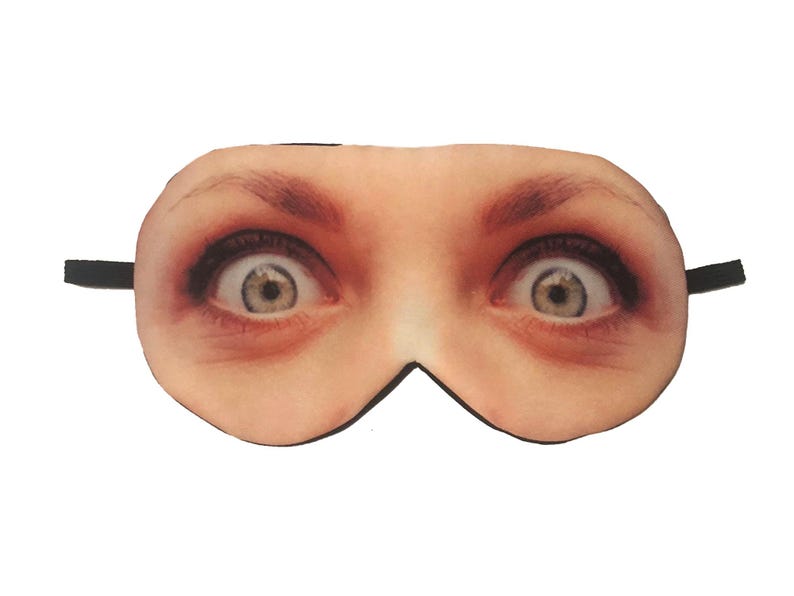 Surprising Eyes Woman Face Sleep Mask Blindfold Sleeping Slumber ...