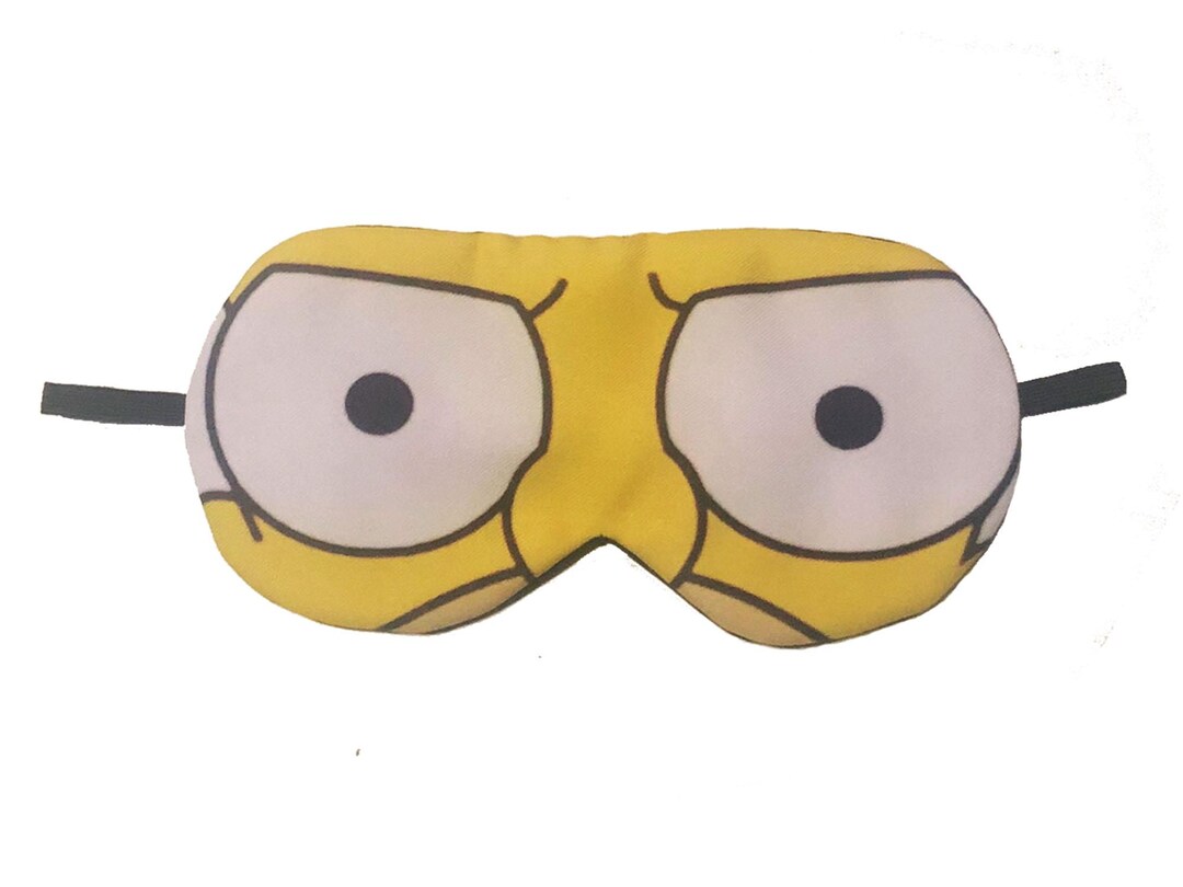 Homer Simpson the Simpsons Face Sleep Eye Mask Blindfold Eyes Sleeping ...
