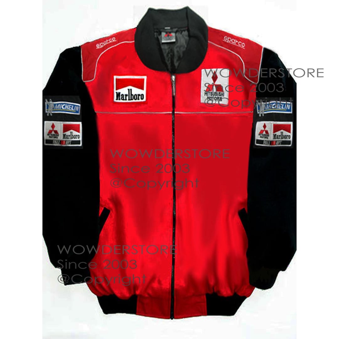Mitsubishi Pit Crew Racing Jacket Motorsport Autosport Vintage Retro ...