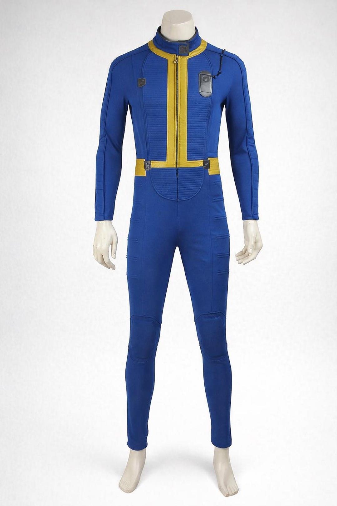 Fallout Inspired Blue Vault Suit | Custom Cosplay Jumpsuit With Yellow ...