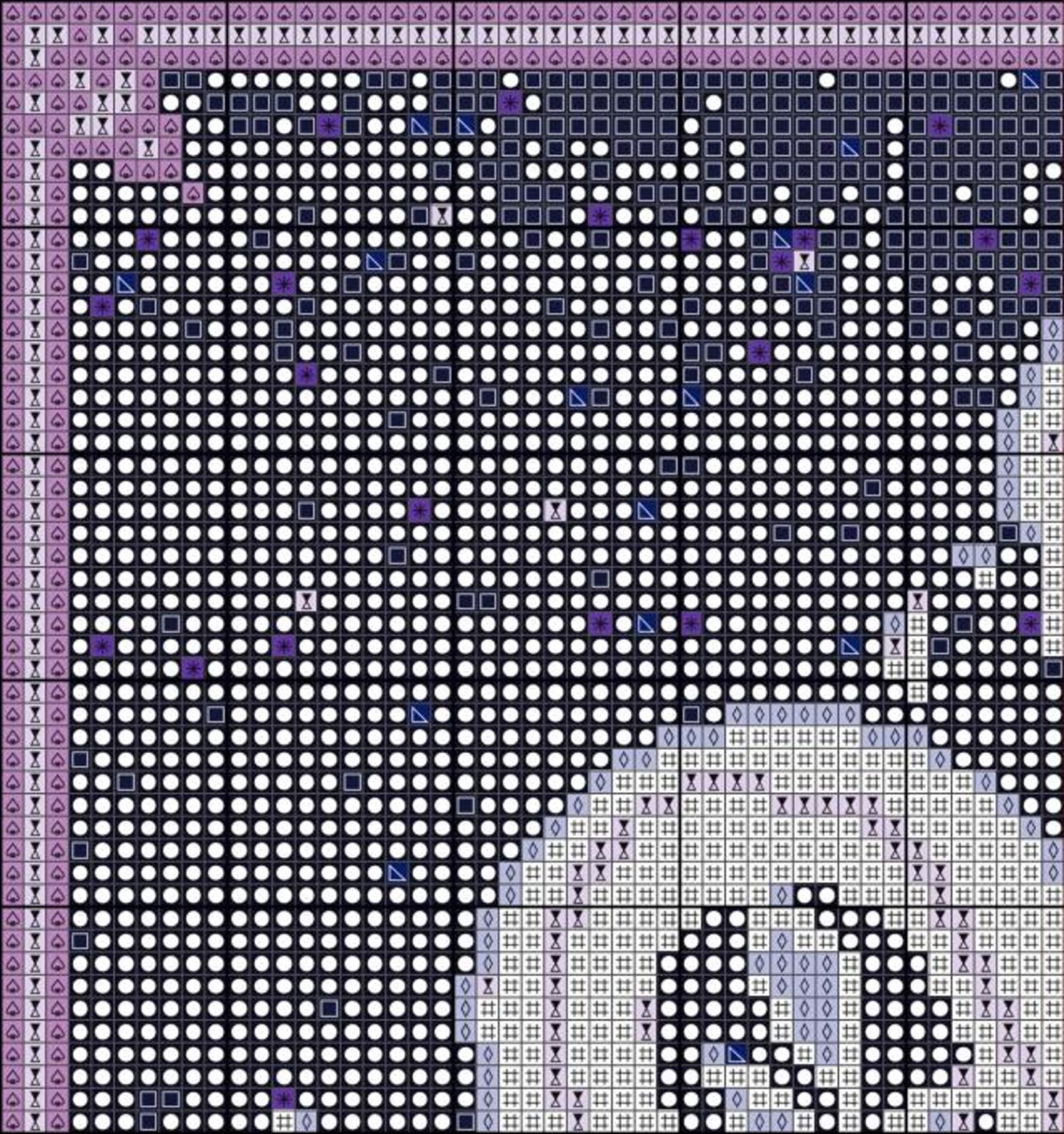 Lunar Serpent Cross Stitch Pattern - Etsy