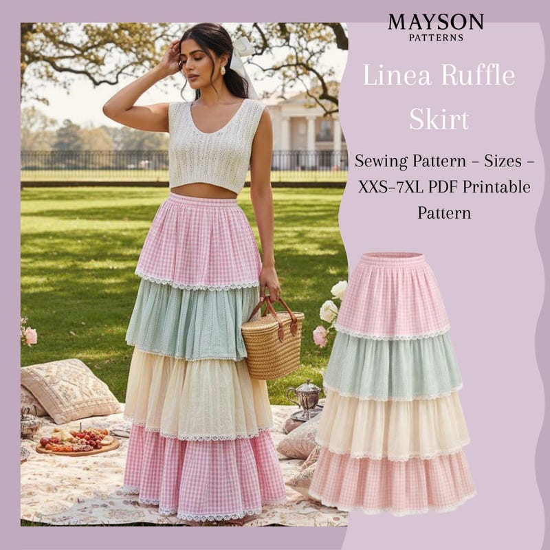Black Maxi Skirt Pattern - Etsy