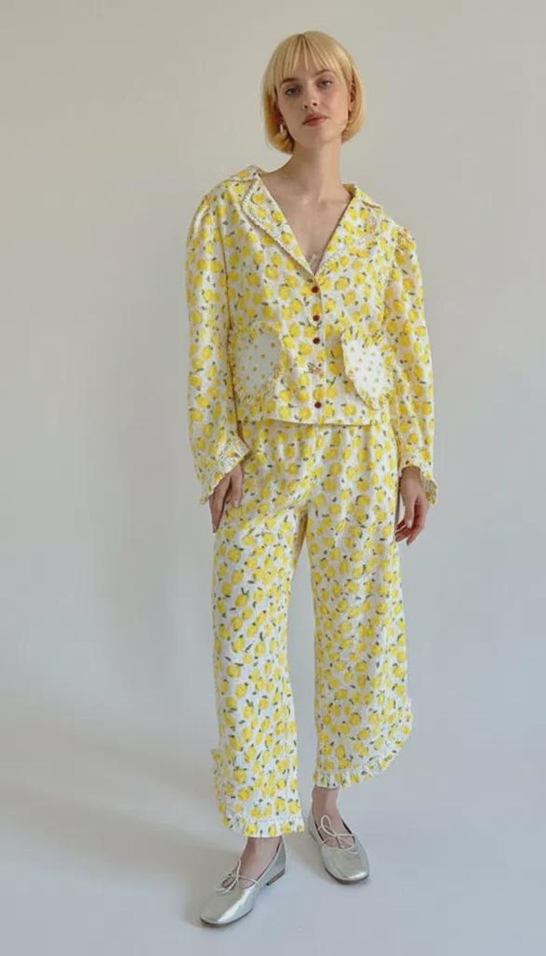 Women’s Pajama Sewing Pattern PDF | Heart Pocket Pajamas | Long Sleeve ...