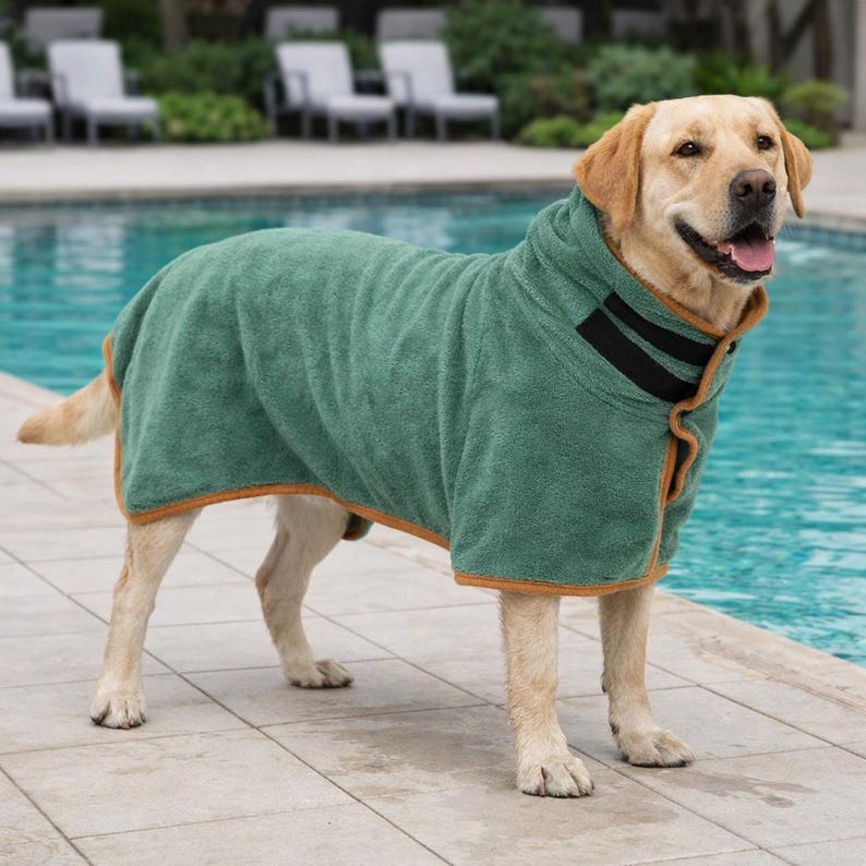 Dog Bathrobe Towel | Quick Pet Drying Coat | Absorbent Nanofiber Dog ...