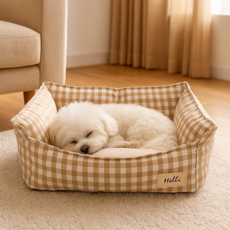 Cat Wicker Bed White - Etsy