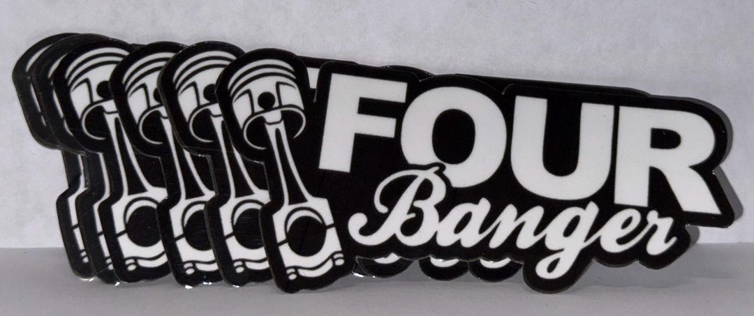 Four Banger Waterproof Sticker Decal - Etsy