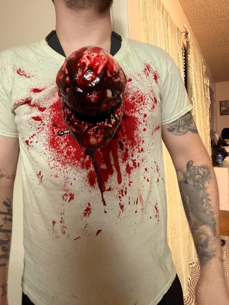 Alien Chestburster Wearable Prop – Horror Costume, FX Blood & Custom ...