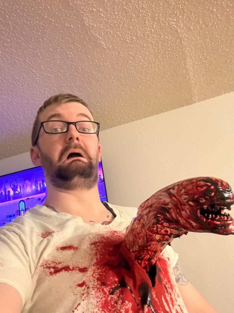 Alien Chestburster Wearable Prop – Horror Costume, FX Blood & Custom ...