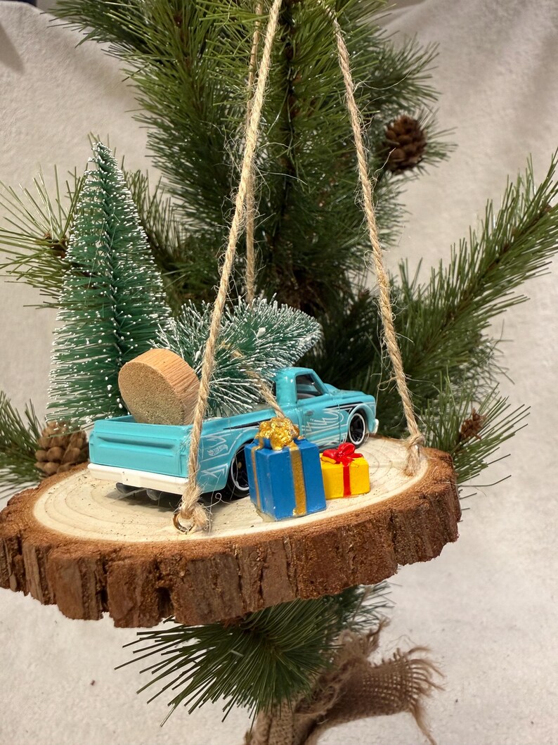 Christmas Tree Ornament Chevy Truck - Etsy