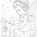 Fairy Coloring Pages for Kids, 6 Printable Baby Fairy Sheets, Instant ...