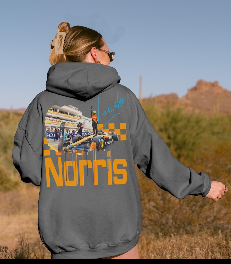 Lando Norris-helmhoodie, vintage F1 Racing-sweater, retro Formule 1 ...