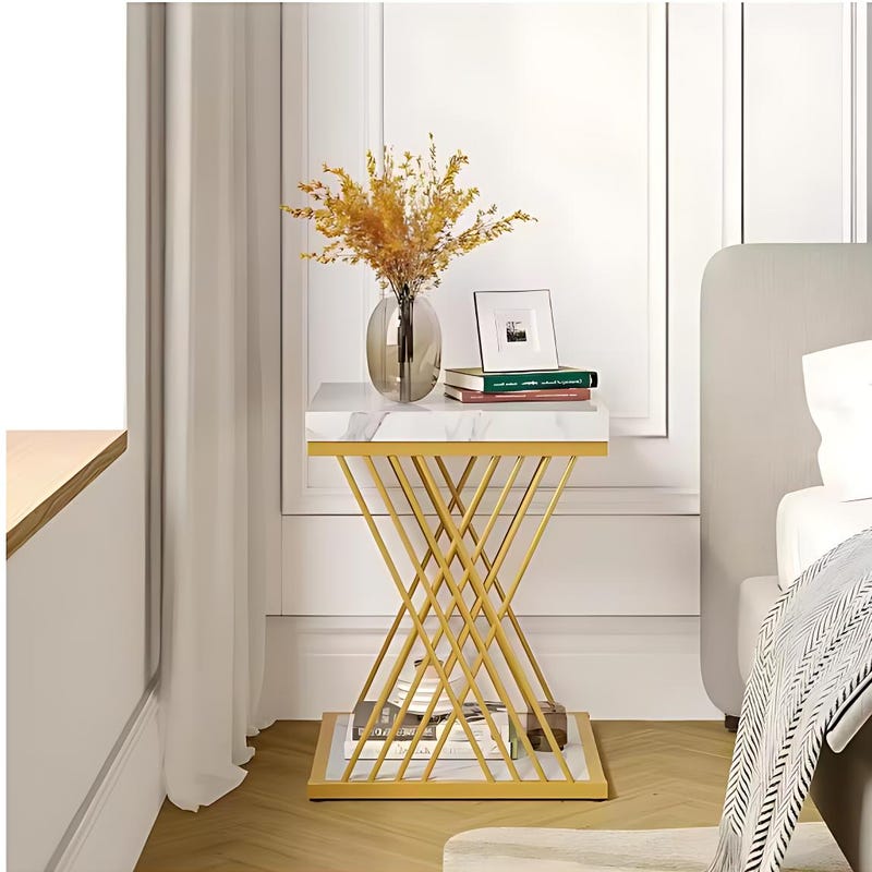 Living Room Table Golden - Etsy UK