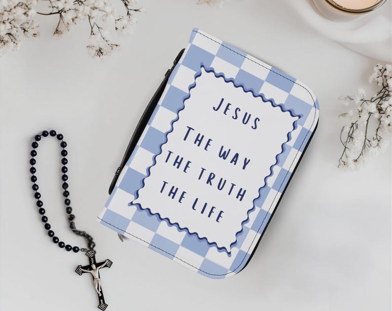 Personalized Bible Cover, Jesus the Way the Truth the Life, Religious ...